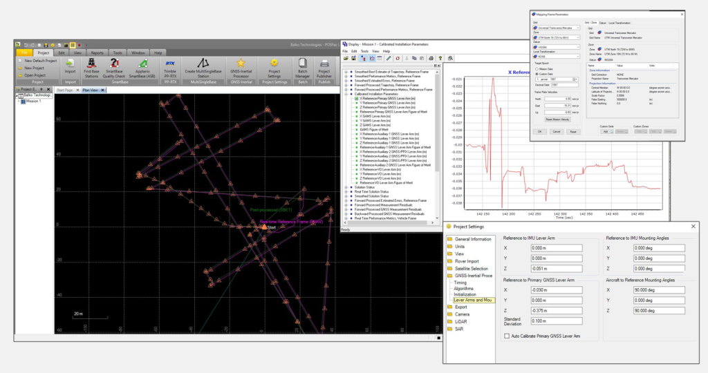 Logiciel LiDAR : Trimble Applanix - POSPac - Balko Tech